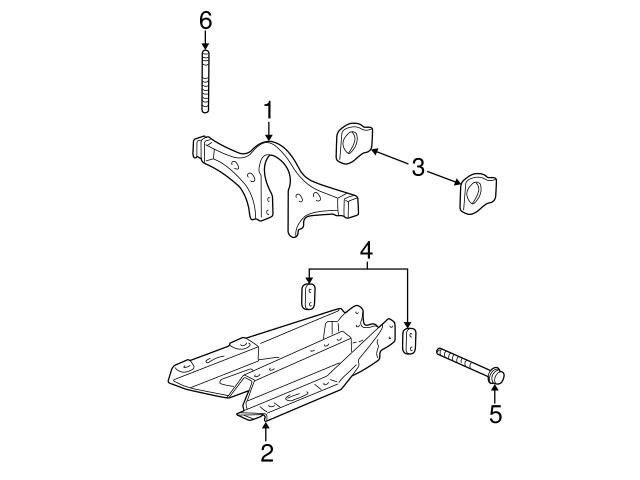 Genuine Porsche 99637503903 Manual Trans Mount Bracket - Porsche