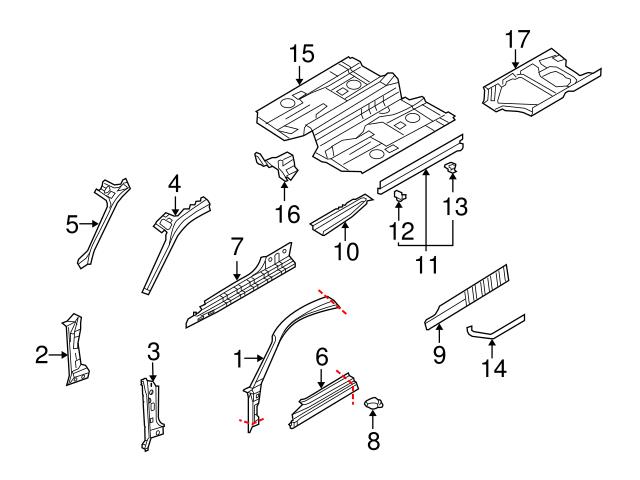 Genuine Porsche 99650148201GRV Jack Pad Bracket; Rear Right - Porsche