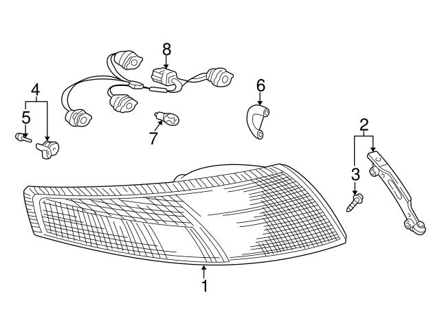 Genuine Porsche 99663145101 Tail Lamp Socket; Left, Right, Rear ...