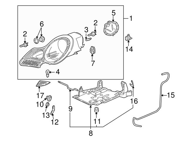Genuine Porsche 99663164103 Headlight Housing Vent Tube; Front Left ...