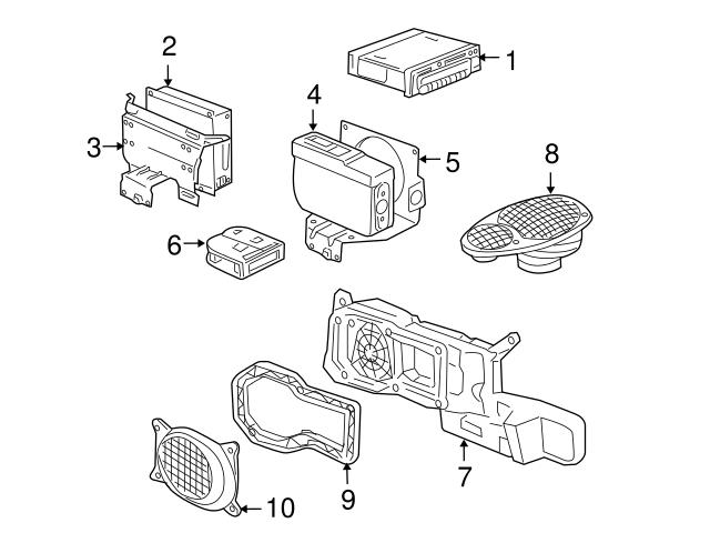 Genuine Porsche 99664525511 Radio Amplifier Bracket - Porsche | 99664525510