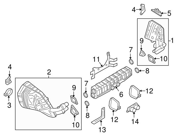 Genuine Porsche 99711146190 Exhaust Flange; Upper - Porsche