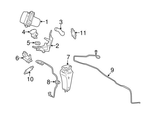 Genuine Porsche 99711313701 Air Injection System Air Pump Bracket - Porsche