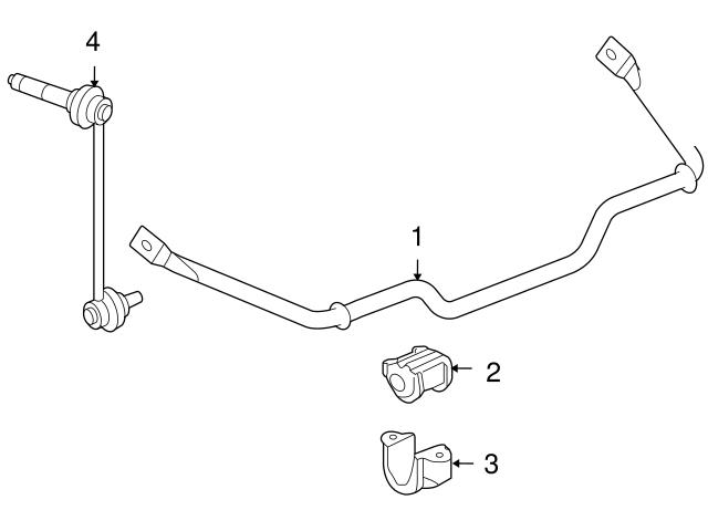 Genuine Porsche 99733379200 Stabilizer/Sway Bar Bushing; Left, Right ...