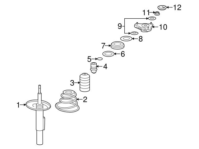 Genuine Porsche 99734353142504 Coil Spring; Front - Porsche ...