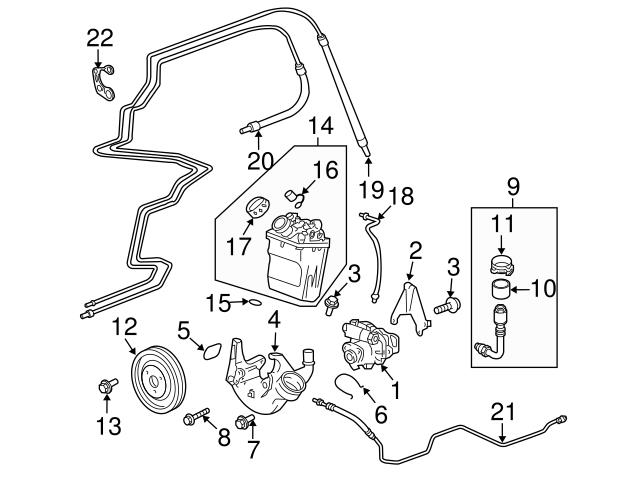 Genuine Porsche 99734743953 Power Steering Return Hose; Upper - Porsche ...
