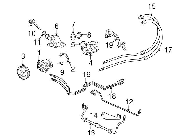 Genuine Porsche 99734746204 Power Steering Reservoir Line Hose ...