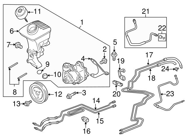Genuine Porsche 99734794500 Power Steering Pump Seal Kit - Porsche