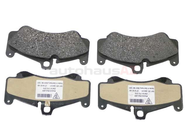Genuine Porsche 99735194803 Brake Pad Set; Front - Porsche ...