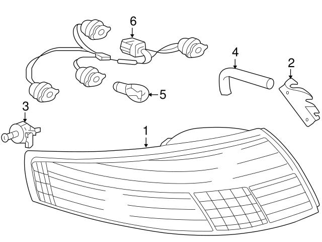 Genuine Porsche 99763146301 Tail Light Bracket; Left - Porsche