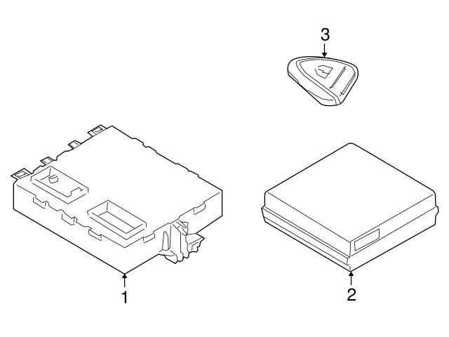 Genuine Porsche 99763710303 Remote Control Transmitter for Keyless ...