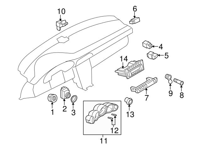 Genuine Porsche 99765325100 Cabin Air Temperature Sensor - Porsche
