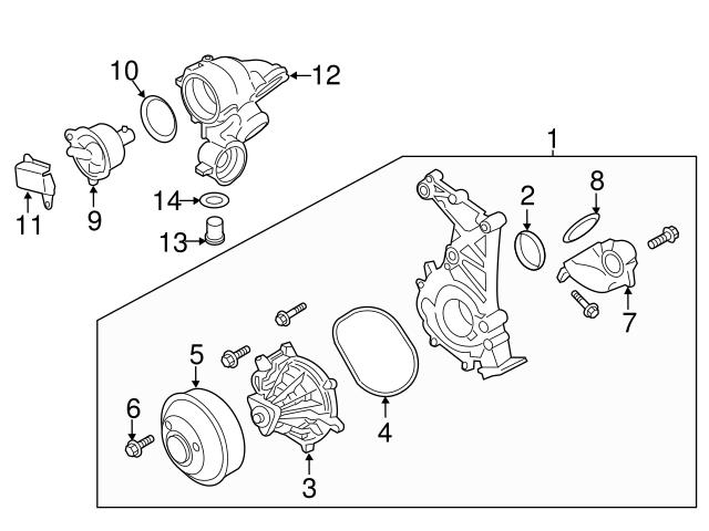 Genuine Porsche 9A110602201 Thermostat Housing - Porsche