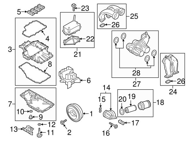 Genuine Porsche 9A210714601 Oil Filter Housing - Porsche