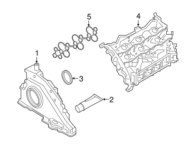 Genuine Porsche 9A710364910 Valve Cover Gasket; Right - Porsche