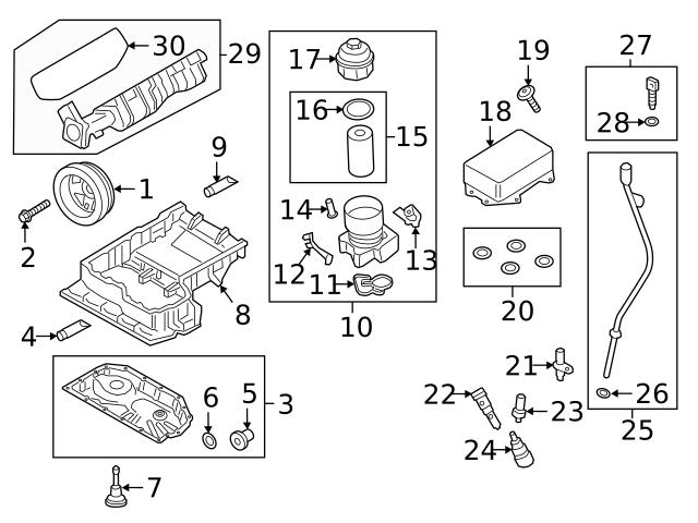 Genuine Porsche 9A711701530 Oil Cooler - Porsche
