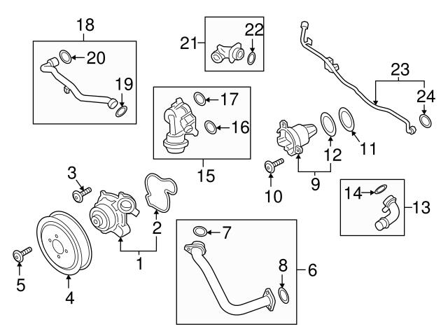 Genuine Porsche 9A712111510 Engine Coolant Thermostat Kit - Porsche ...