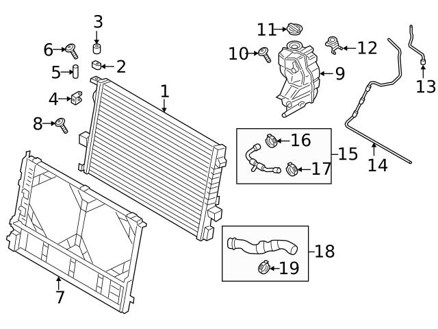 Genuine Porsche 9A712125300 Radiator - Porsche