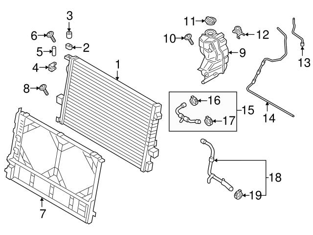 Genuine Porsche 9A712125310 Radiator - Porsche