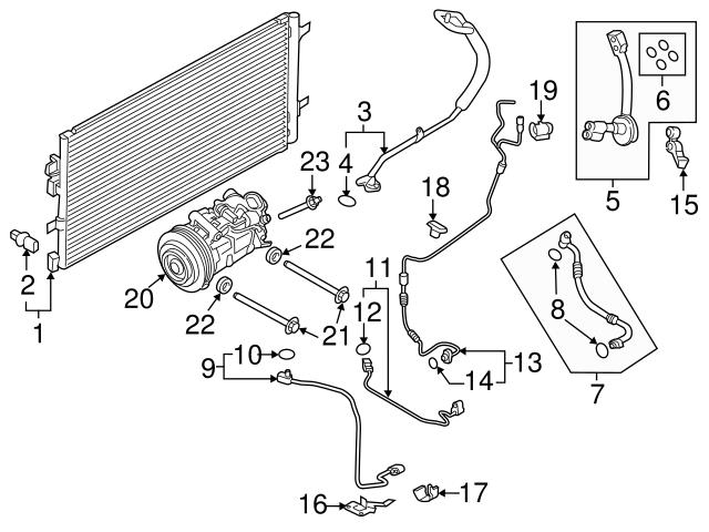 Genuine Porsche 9A726040301 A/C Condenser - Porsche | 8T0260401 9A726040300