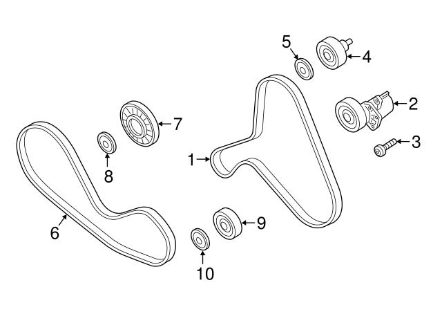 Genuine Porsche 9A726093806 Drive Belt Idler Pulley - Porsche