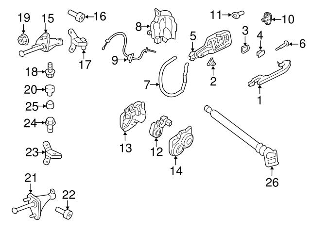 Genuine Porsche 9A7837059 Tailgate Pull Down Motor; Left, Right ...