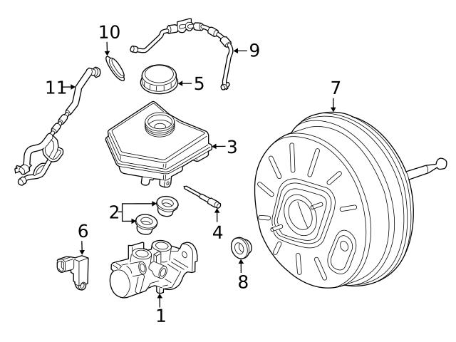 Genuine Porsche 9A794545900 Brake Fluid Level Sensor - Porsche