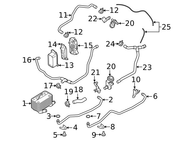 Genuine Porsche 9G130773502 Coolant Hose - Porsche | 9G130773501