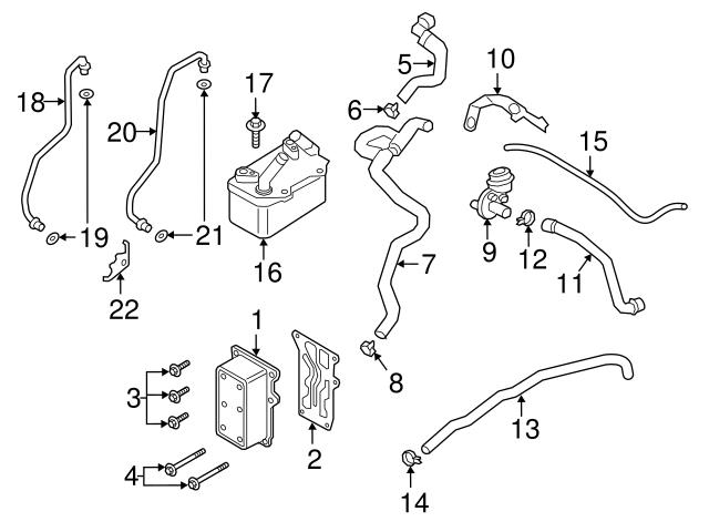 Genuine Porsche 9G230701700 Auto Trans Oil Cooler - Porsche