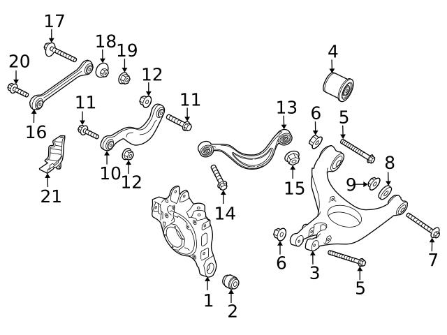 Genuine Porsche 9J1501341 Control Arm Bushing; Left, Right | 298501341 ...
