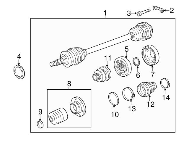 Genuine Porsche 9P1407575 CV Joint Oil Seal Dust Shield; Left Inner ...