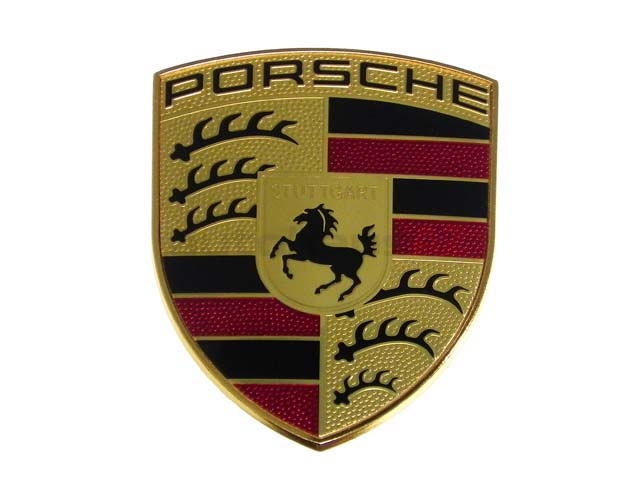 Genuine Porsche 9P1853601 Hood Emblem - Porsche | 95855960101 ...
