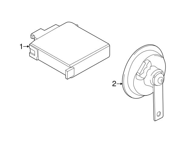 Genuine Porsche 9P1951101 Anti-Theft Alarm Siren - Porsche