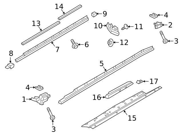 Genuine Porsche 9Y0802819BOK1 Jack Pad Bracket; Front Left - Porsche ...