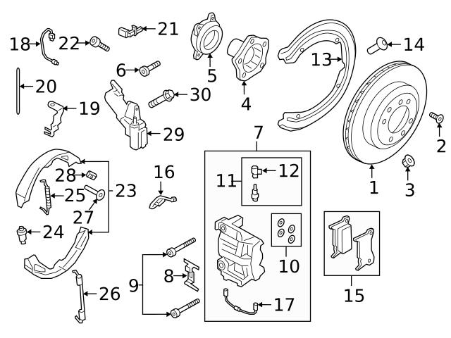 Genuine Porsche 9Y0907253C Brake Pad Wear Sensor; Left, Right - Porsche