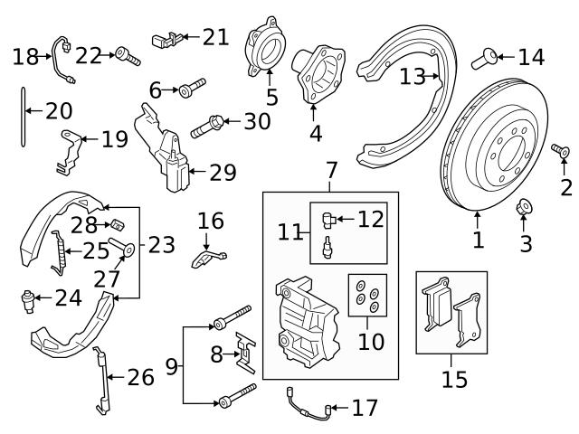 Genuine Porsche 9Y0907637C Brake Pad Wear Sensor; Left, Right - Porsche