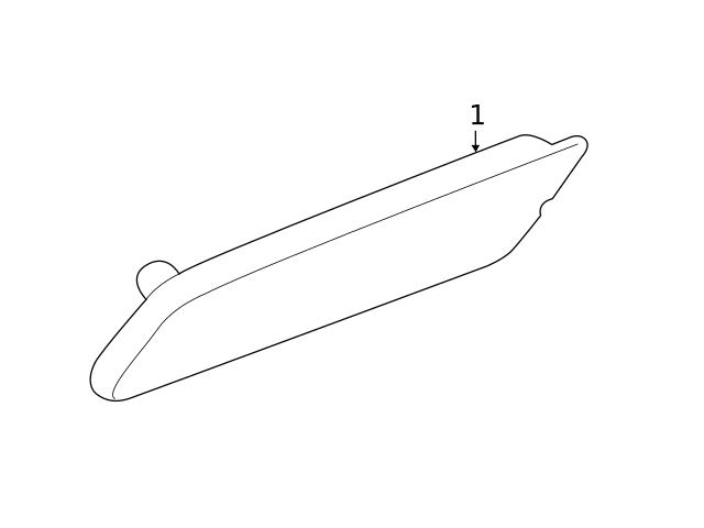 Genuine Porsche 9Y0945071B Side Marker Light; Left - Porsche | 9Y0945071