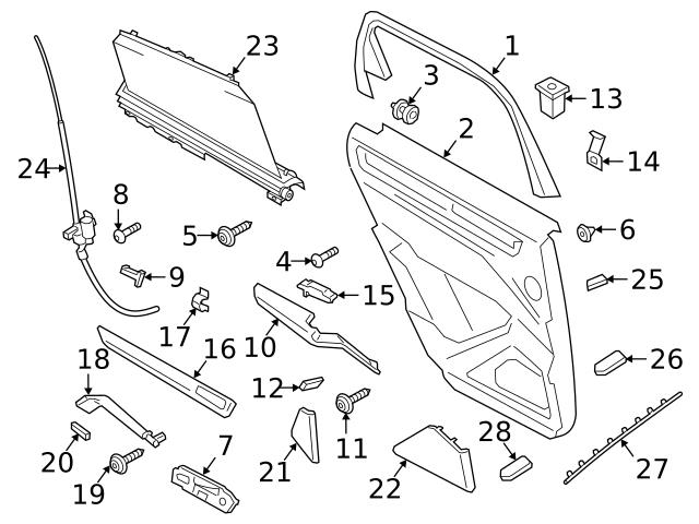 Genuine Porsche 9Y0945293 Courtesy Light; Left - Porsche