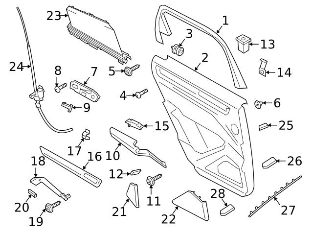 Genuine Porsche 9Y0947577A Courtesy Light; Right, Left - Porsche ...