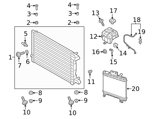Genuine Porsche PAB121403A Expansion Tank/Coolant Reservoir ...