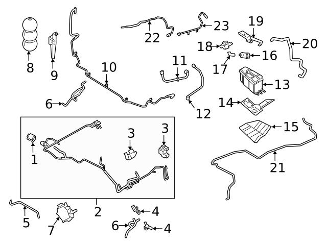 Genuine Porsche PAB131541 Vacuum Reservoir - Porsche