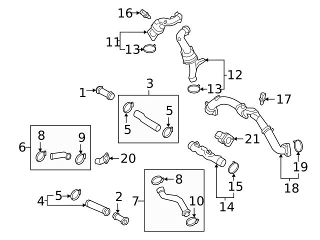 Genuine Porsche PAB14576200 Turbocharger Intercooler Pipe Adapter ...