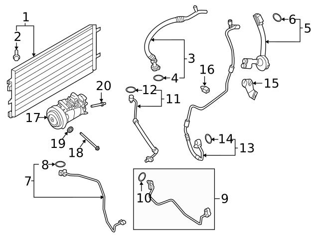 Genuine Porsche PAB816803 AC Compressor - Porsche