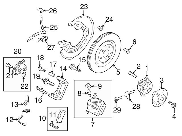 Genuine Porsche PAB998281 Parking Brake Actuator; Left, Right | 8K0998281A