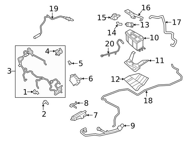 Genuine Porsche PAC103210E Evaporative Emissions System Lines - Porsche ...