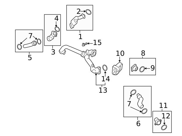 Genuine Porsche PAC906051C Turbocharger Boost Sensor; Rear - Porsche