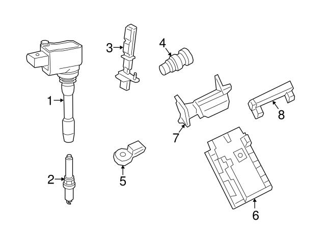 Genuine Porsche PAE907601 Camshaft Position/Reference Mark Sensor - Porsche