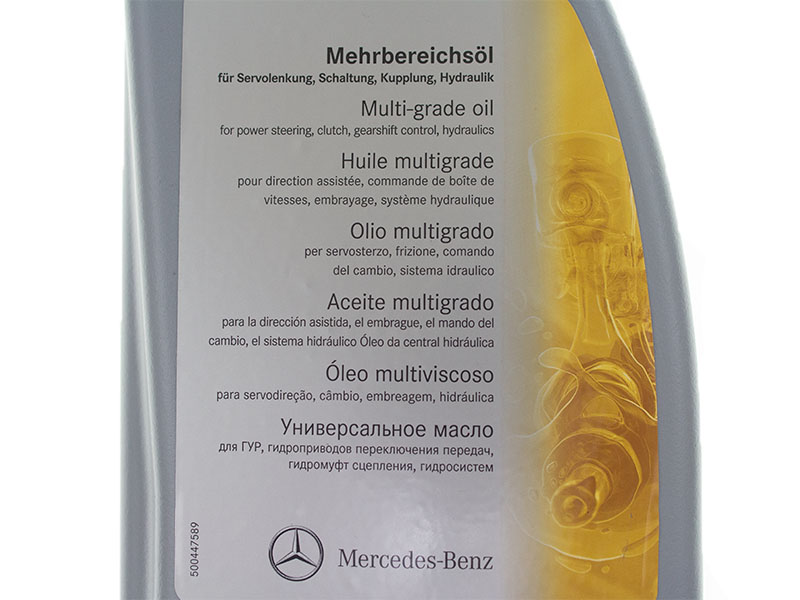 Genuine Mercedes Q1320001 Power Steering Fluid; Synthetic; 1 Liter ...