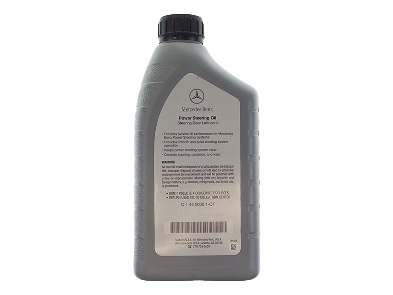 Genuine Mercedes Q1460002 Power Steering Fluid; Standard Non-Synthetic ...