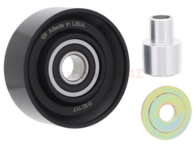 Rauch & Spiegel 99610211856, 512117UC Drive Belt Idler Pulley; Upper ...